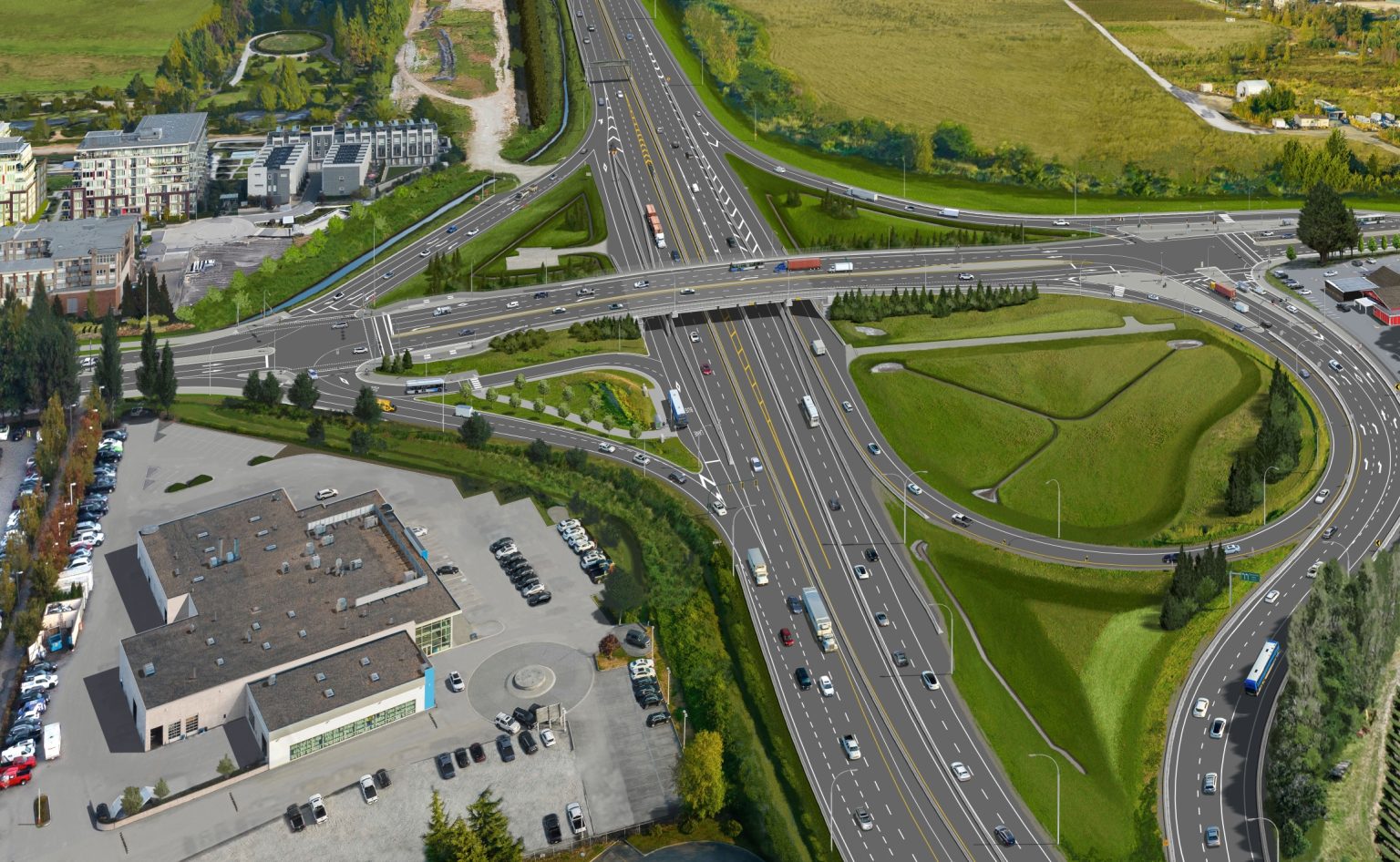 Interchange Construction – Highway 99 Tunnel Program